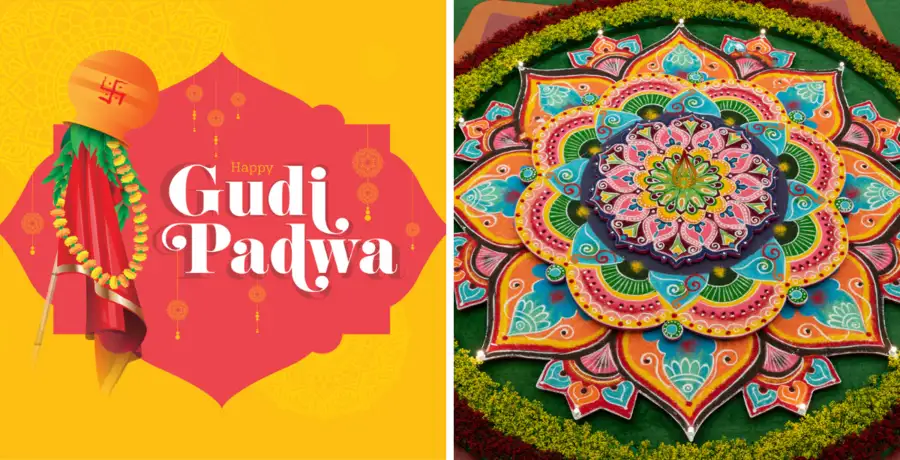 Gudi Padwa rangoli: Gudi Padwa 2024: 10 Vibrant Rangoli Designs Infused ...