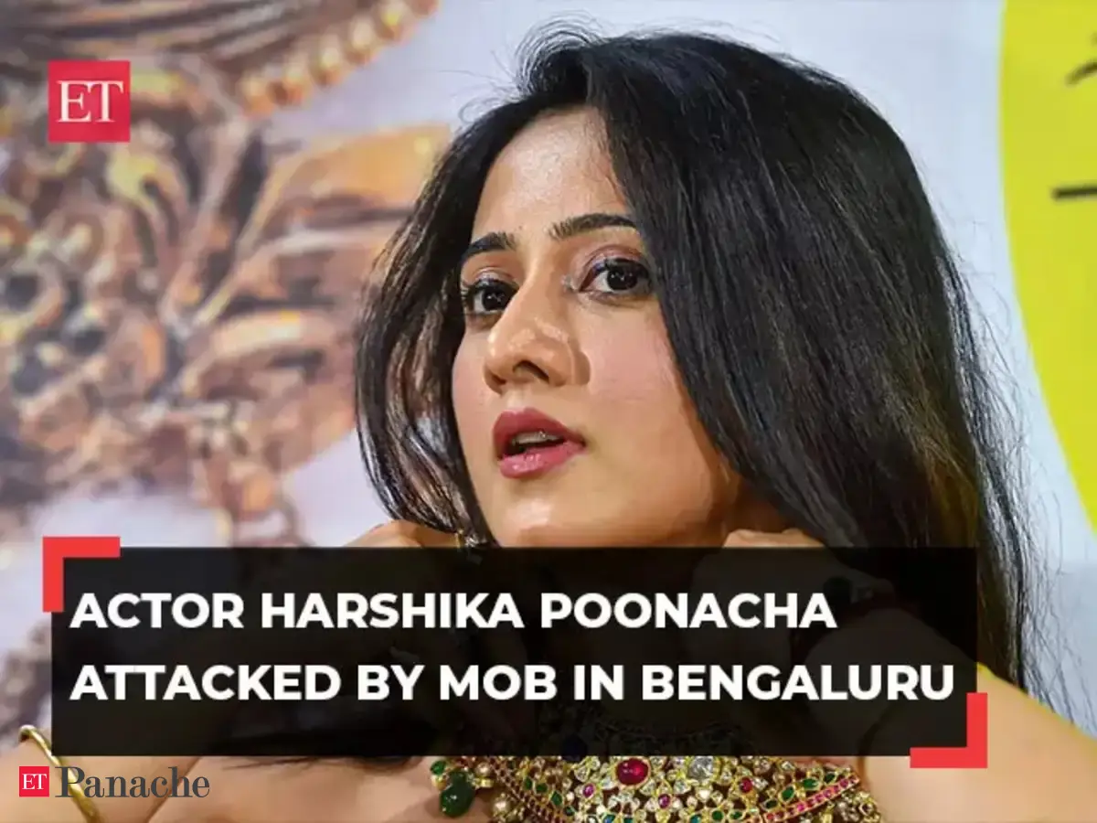 Harshika Poonacha: Kannada actor Harshika, husband harassed by mob ...