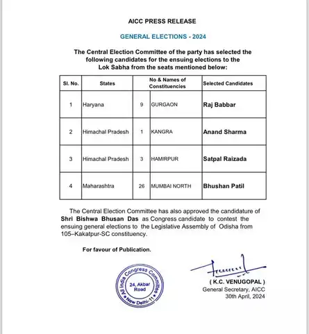 Lok Sabha Elections 2024 Live: Raj Babbar, Anand Sharma named in latest ...