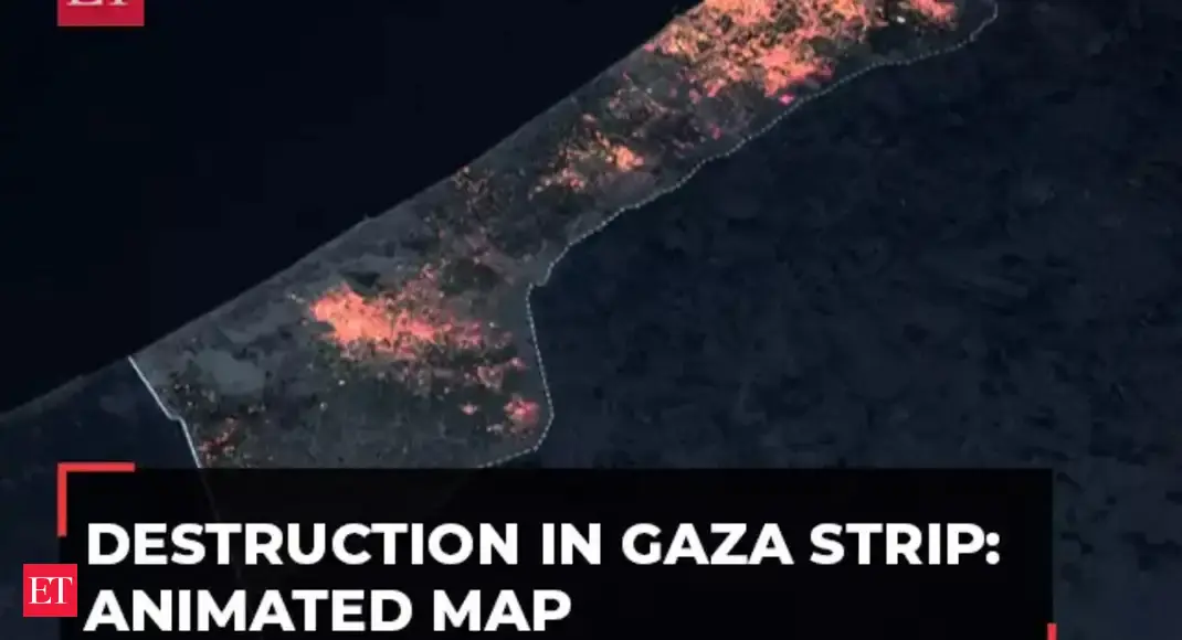 Israel-Hamas War: Animated map shows destruction in the Gaza Strip ...