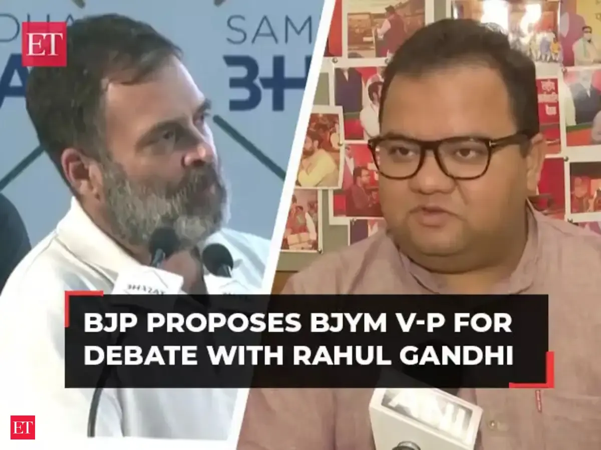 BJP takes up debate 'challenge' with Rahul Gandhi; proposes BJYM Vice ...