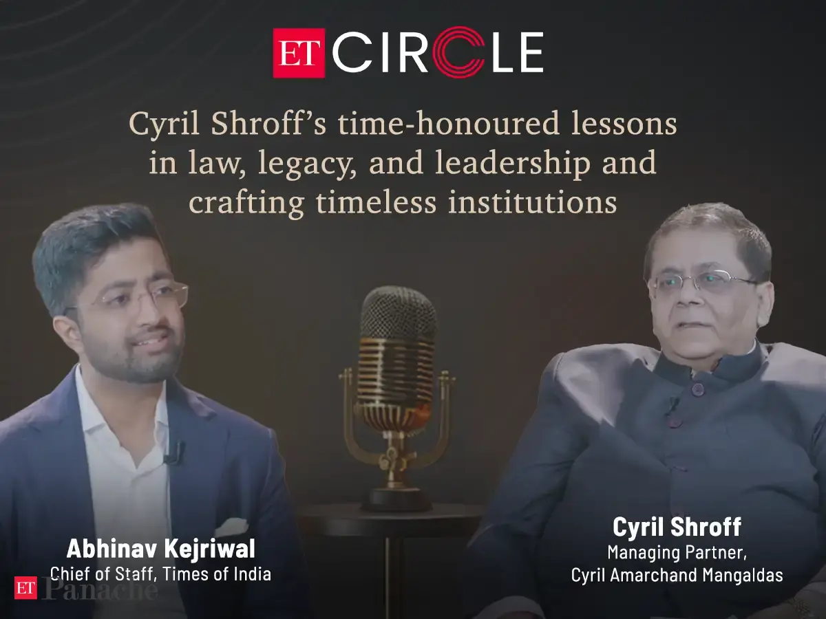 ET Circle: Watch Cyril Shroff of Cyril Amarchand Mangaldas unravel his ...