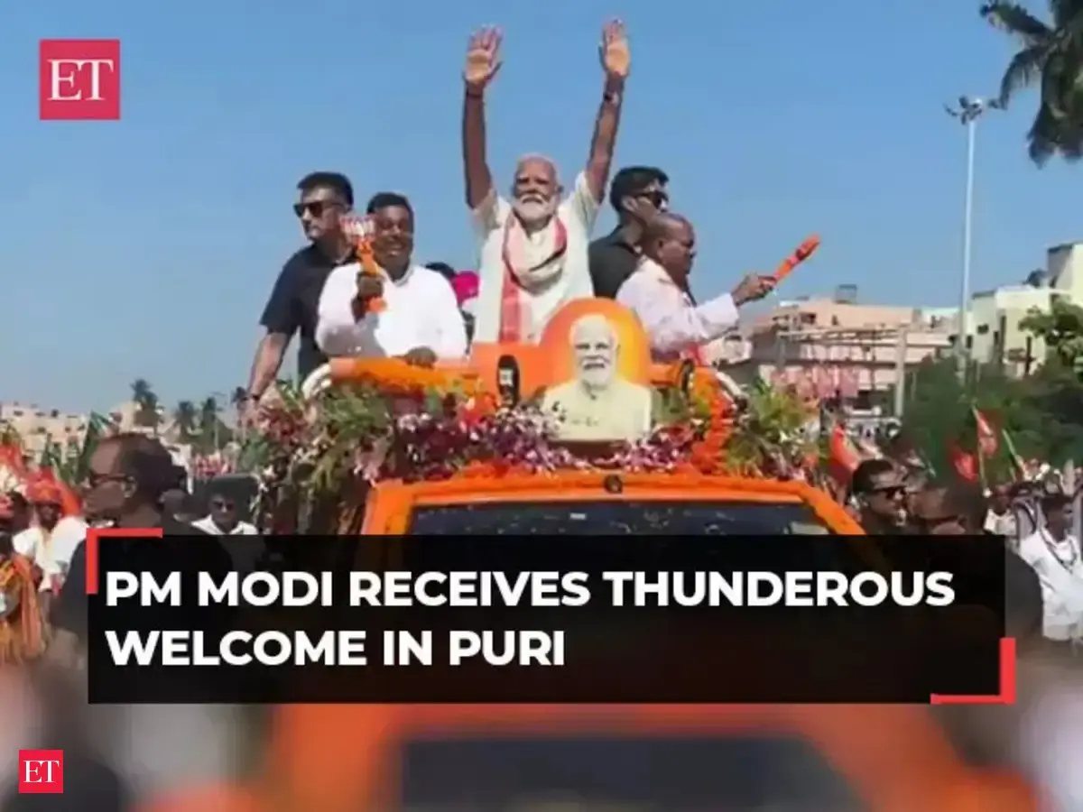 PM Modi in Odisha, receives thunderous welcome in Puri during mega ...