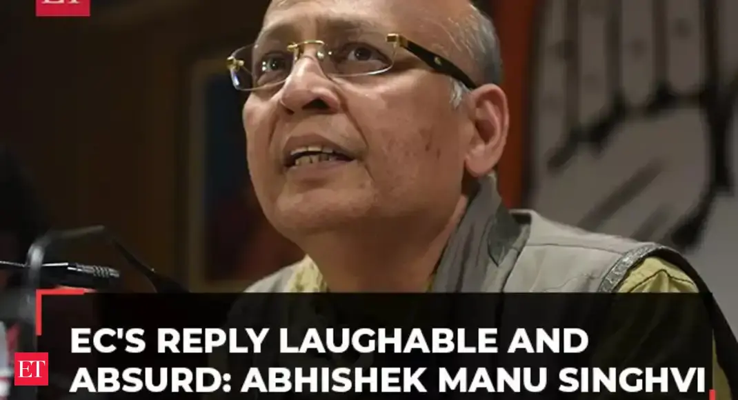 Abhishek Manu Singhvi expresses concern over ECI's Affidavit on Form ...