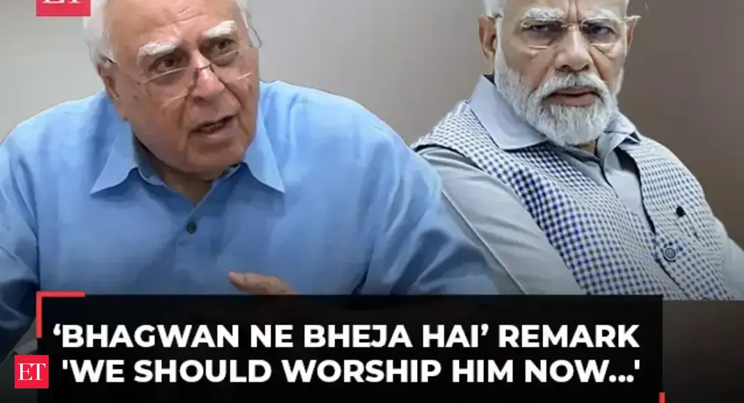 Kapil Sibal taunts PM Modi over his ‘Bhagwan ne bheja hai’ remark 'We ...