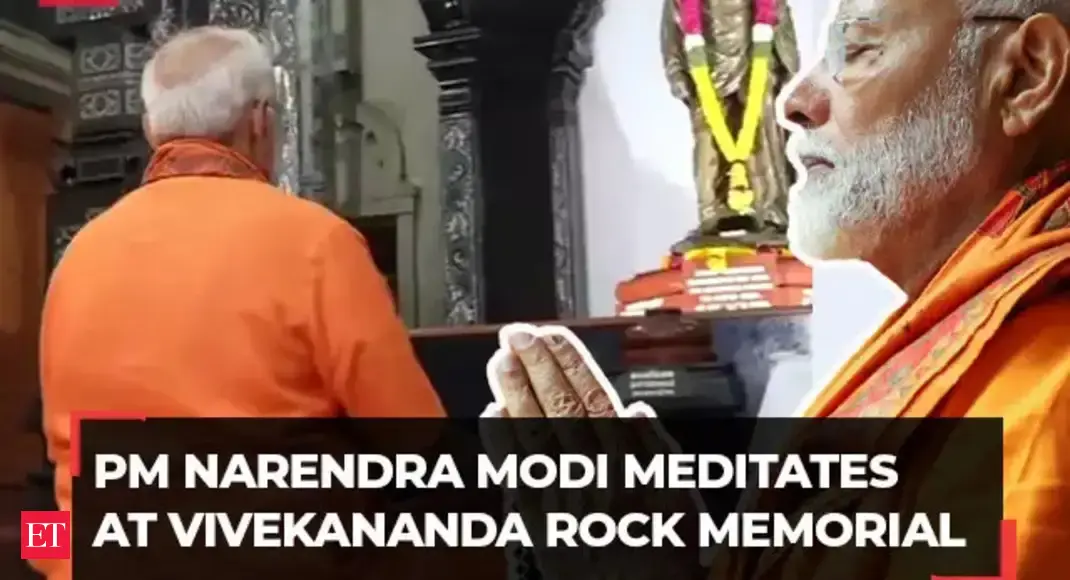 PM Modi meditates at 'Vivekananda Rock Memorial' in Kanniyakumari ...