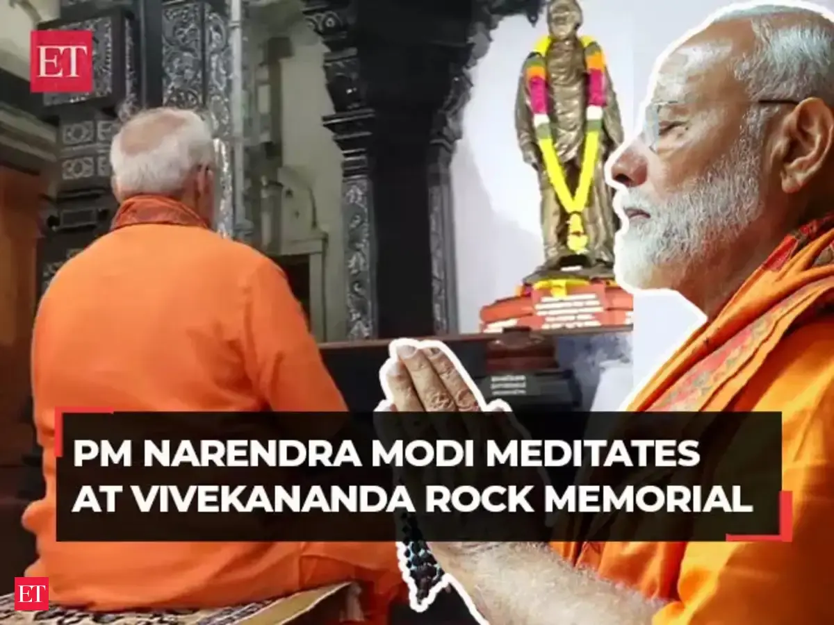 PM Modi meditates at 'Vivekananda Rock Memorial' in Kanniyakumari ...
