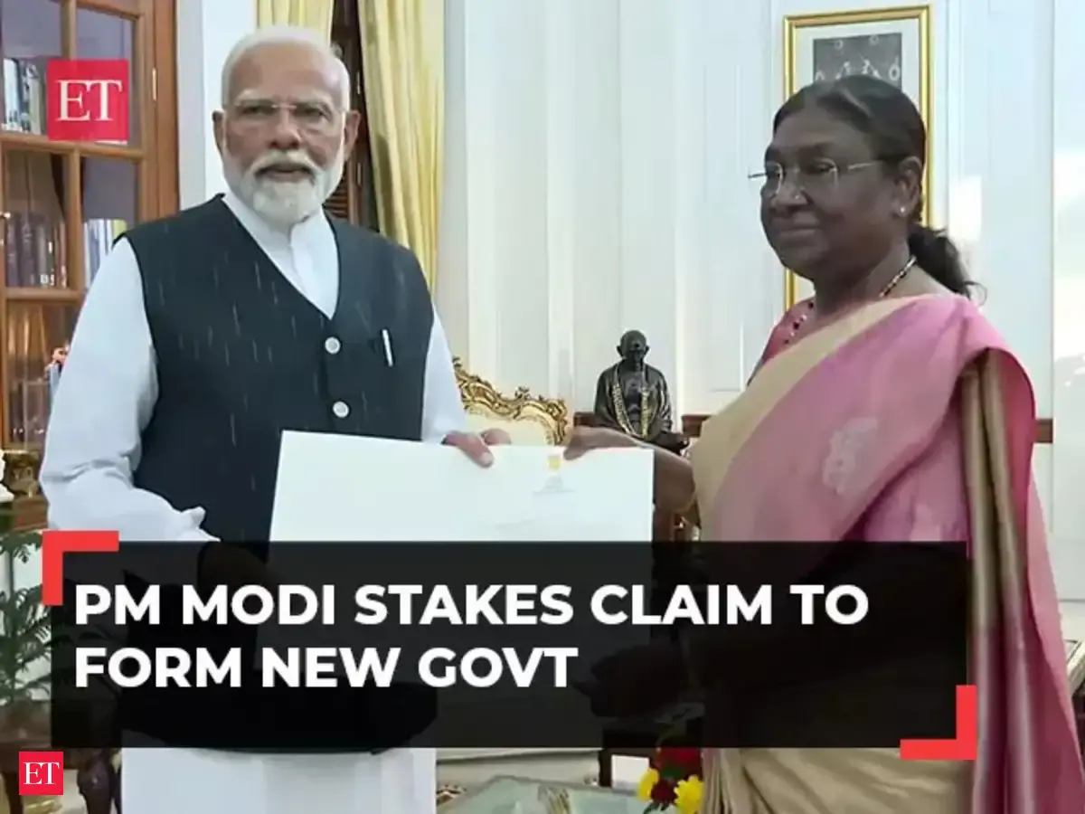 PM Modi meets President Murmu, stakes claim to form government for ...