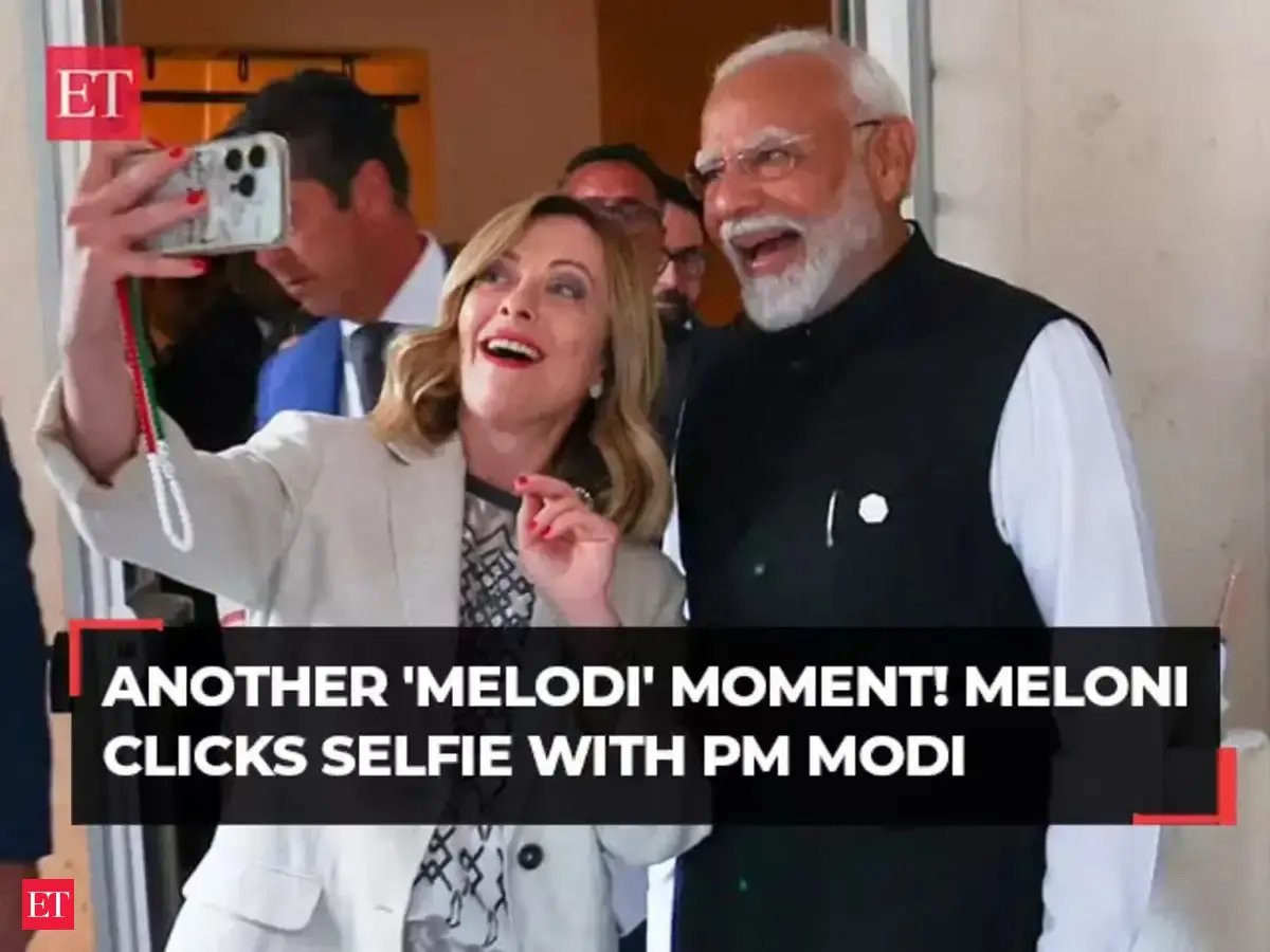 Italy's PM Meloni clicks selfie with PM Modi at G7 Summit - The ...