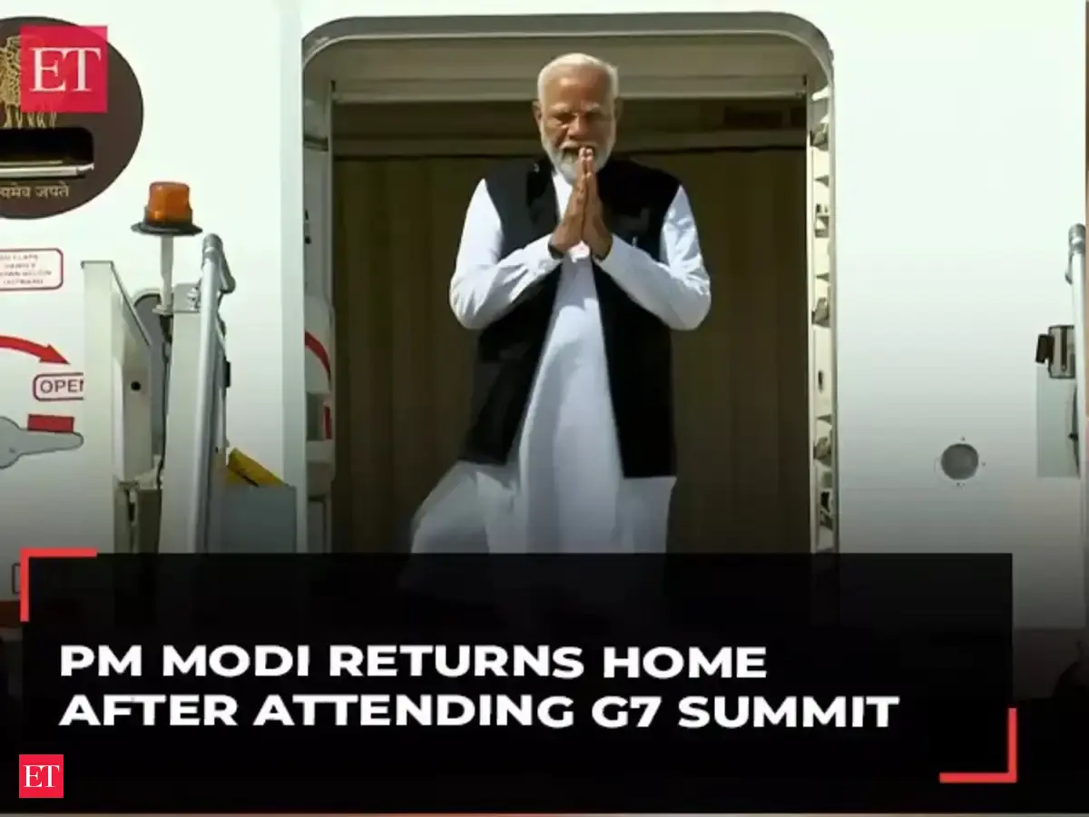 PM Modi returns to Delhi after attending G7 Summit in Italy - The ...