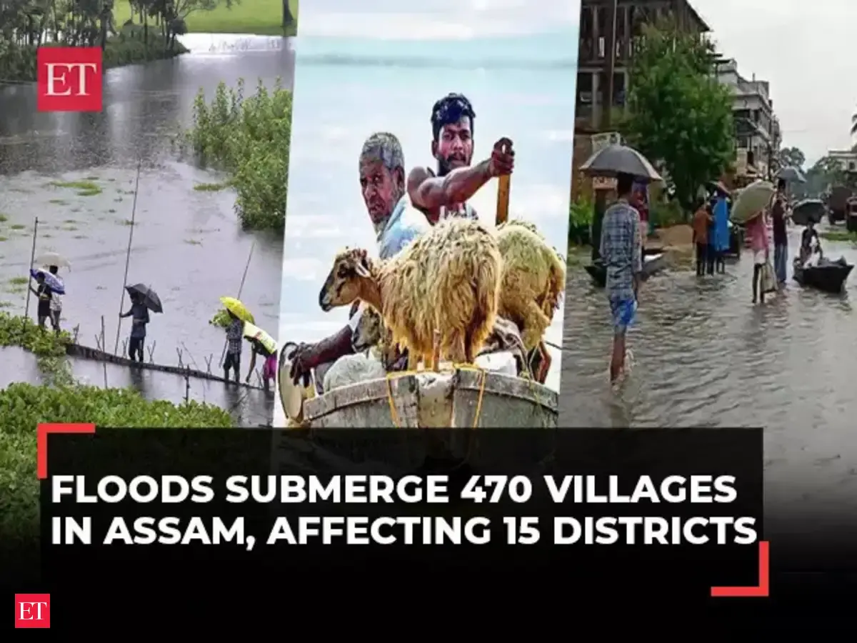 Assam floods impact over 161,000 people across 15 districts; Karimganj ...