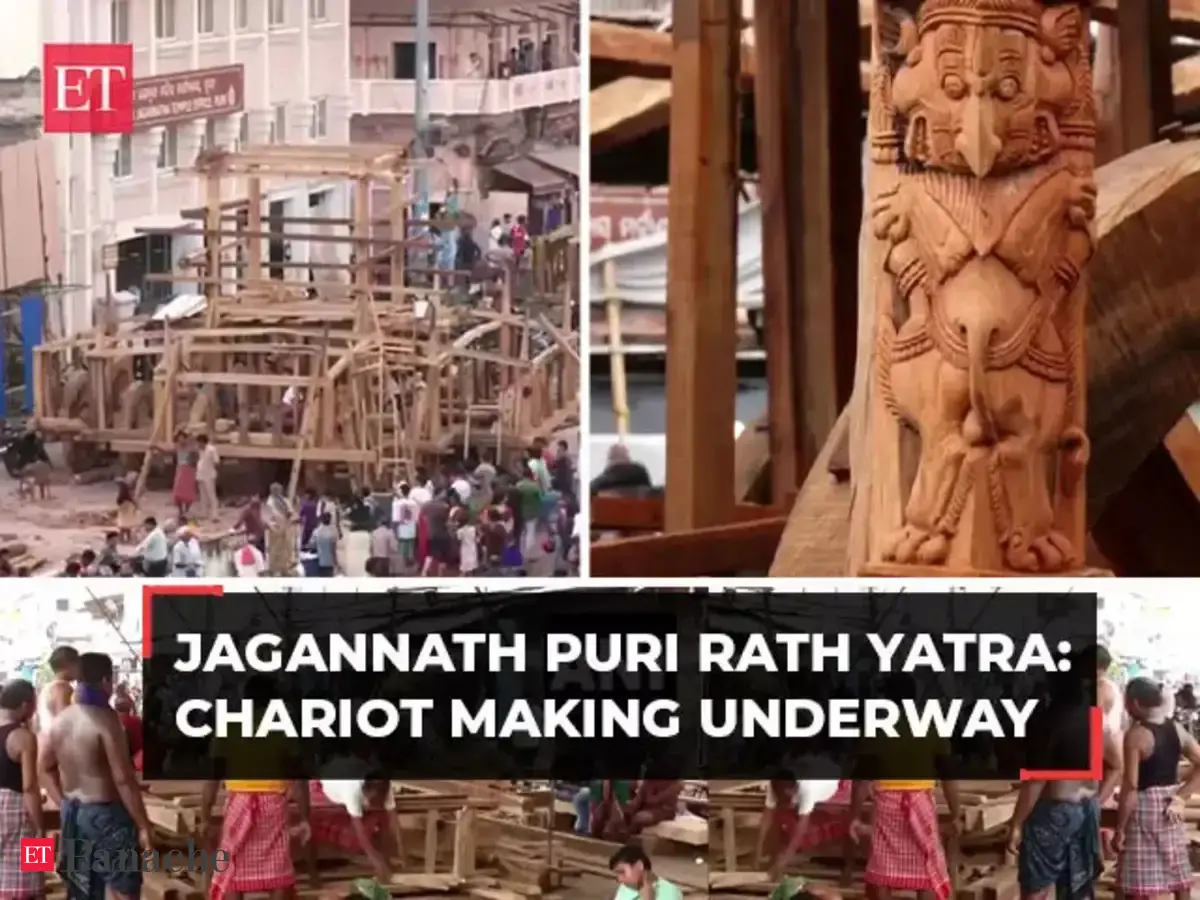 Odisha: Chariot making underway ahead of Jagannath Puri Rath Yatra on ...