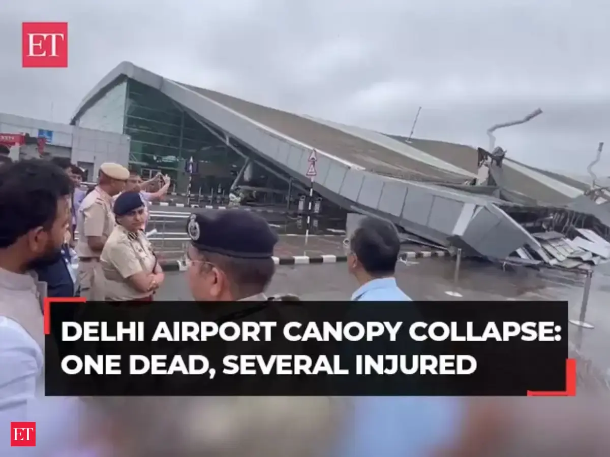 Delhi airport canopy collapse: One dead, several injured; kin of ...