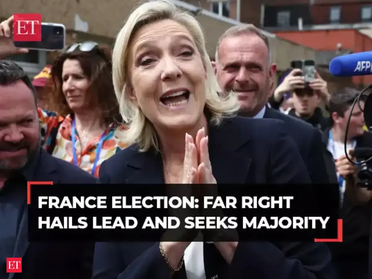 France Election 2024: Far right leader Marine Le Pen hails projections ...