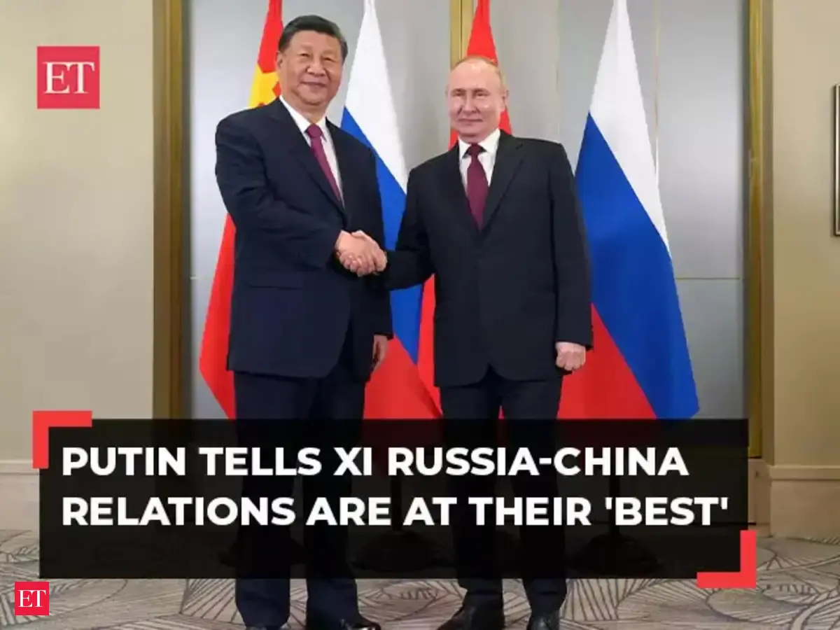 SCO summit: Putin tells Xi: 'Russia-China relations in best period in ...