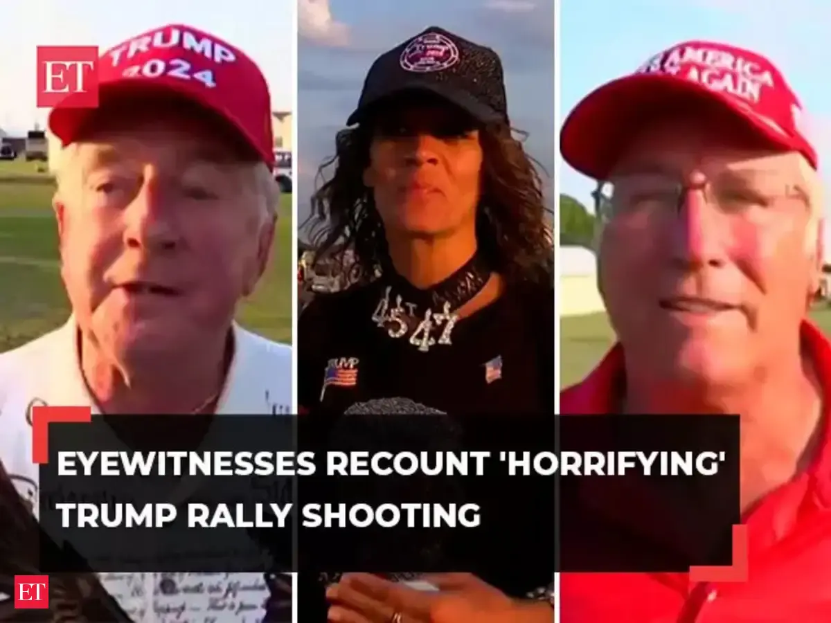 trump assassination attempt: 'Horrifying': Eyewitnesses recount shots ...