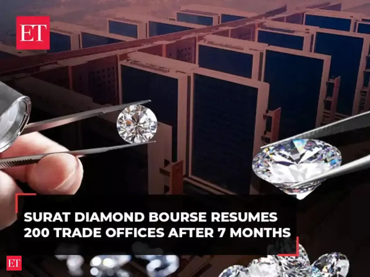 Surat: Diamond Bourse merchants restart 200 trade offices after seven ...