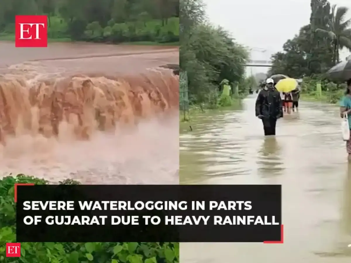 Gujarat rains: IMD issues 'red alert'; heavy downpour triggers flood ...