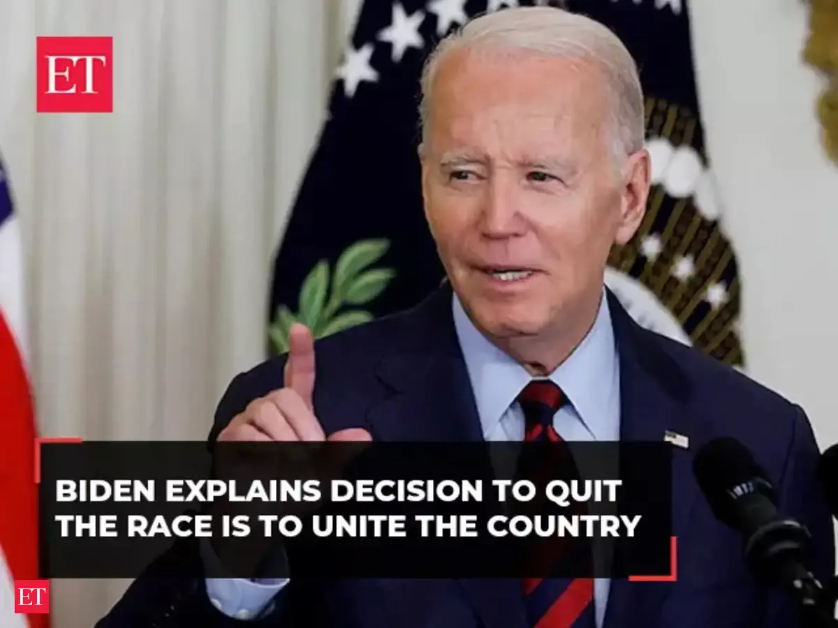Joe Biden's first address after quitting US Presidential race: 'Passing ...