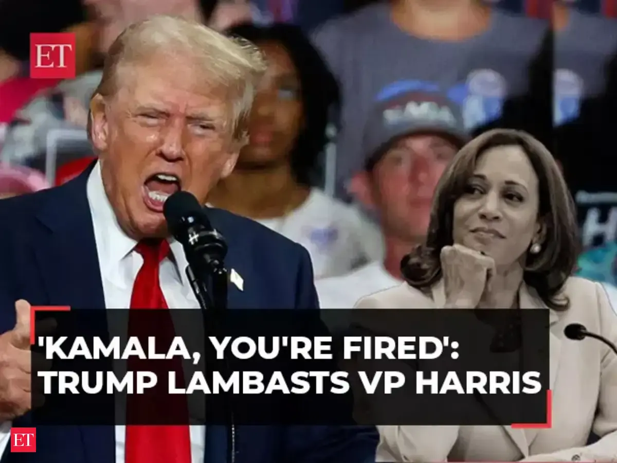 'Kamala, you're fired…': Trump lambasts 'lunatic' Harris on immigration ...