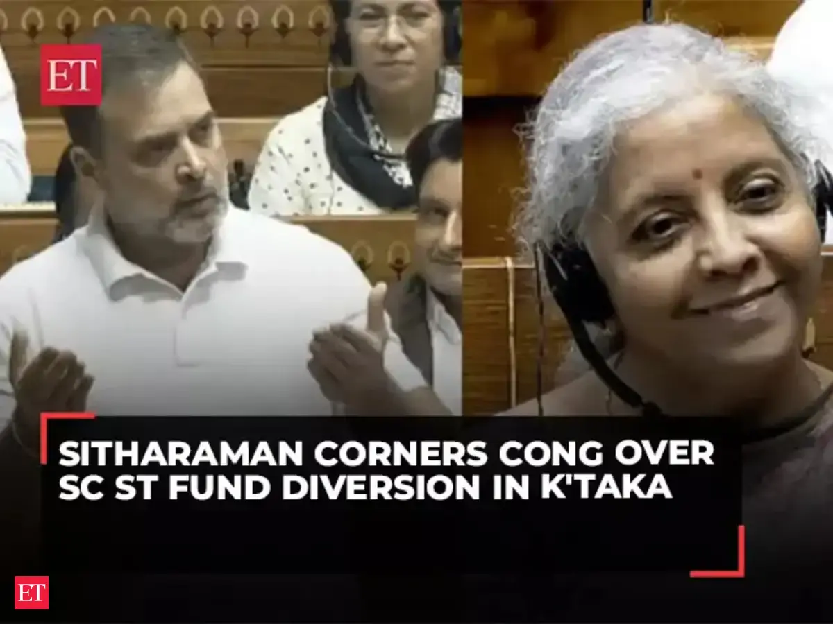 FM Sitharaman rakes up Karnataka's Valmiki Corporation scam in Lok ...