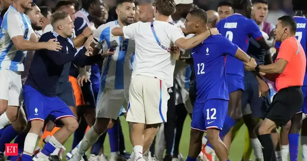 France vs Argentina: Olympics 2024: Offensive video gave France soccer ...
