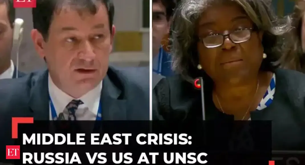 united nations: Russia vs US at UNSC: Washington pushes for Gaza peace ...