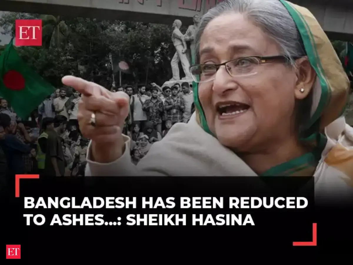 'Bangladesh has been reduced to ashes...': Sheikh Hasina on her first ...