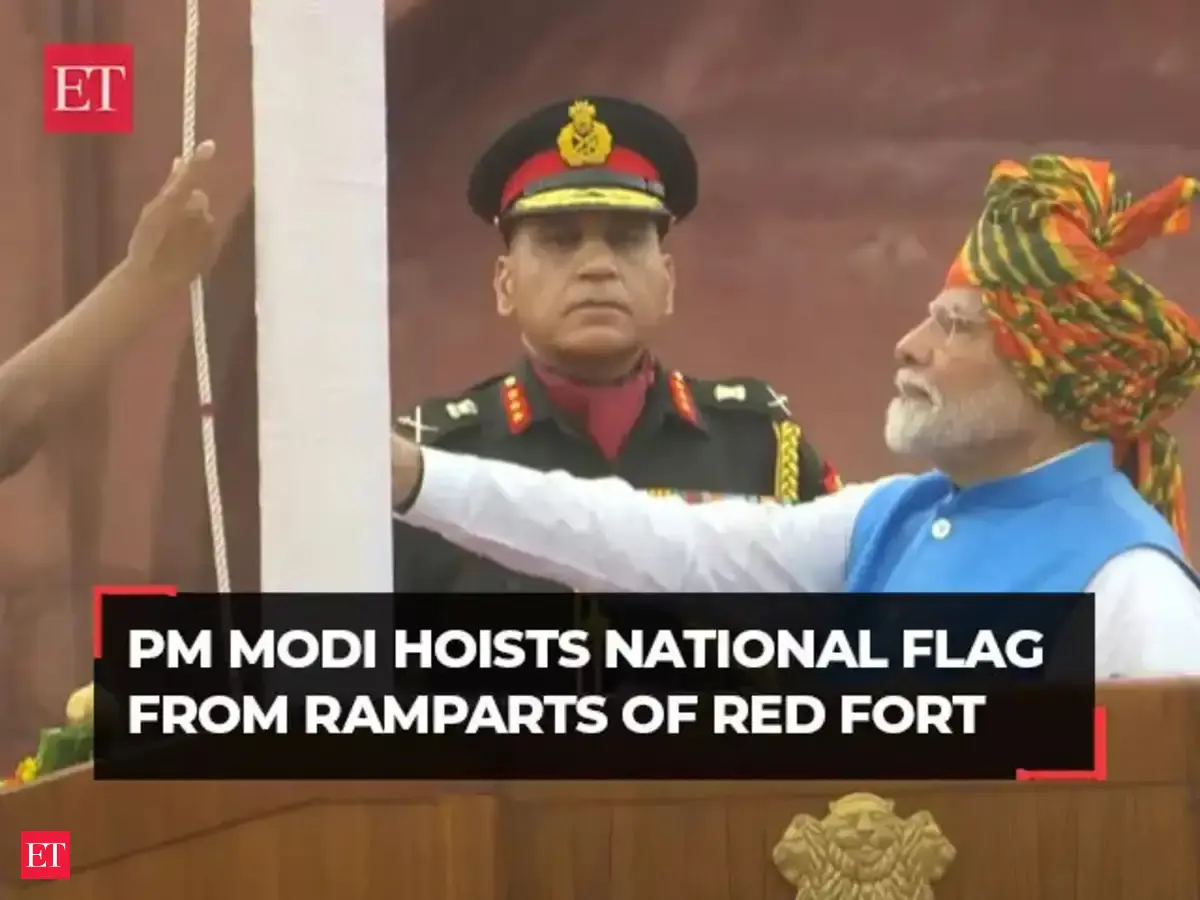I-Day 2024: PM Modi hoists national flag from ramparts of Red Fort for ...