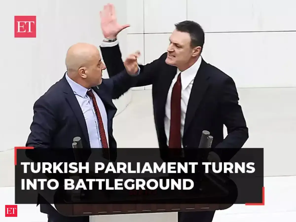 Ankara: Turkish Parliament turns into battleground; bloody fist-fight ...