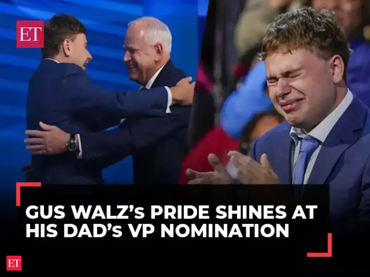 'Father-son moment…': Why Gus Walz is tearing the internet as Tim ...