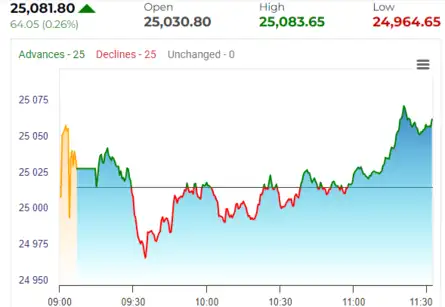Stock Market Highlights: Nifty needs decisive move above 25,100 for ...