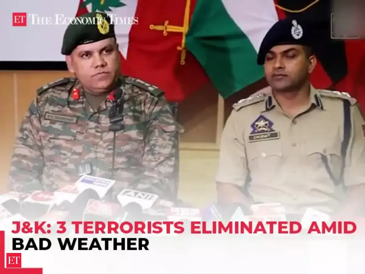 J&K: 3 terrorists eliminated amid bad weather, difficult terrain; big ...