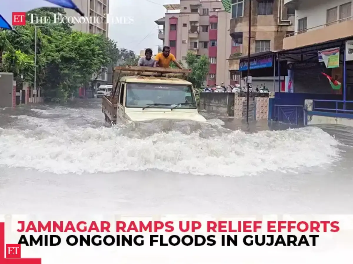 Gujarat floods: Authorities launch clean-up drive and aid distribution ...