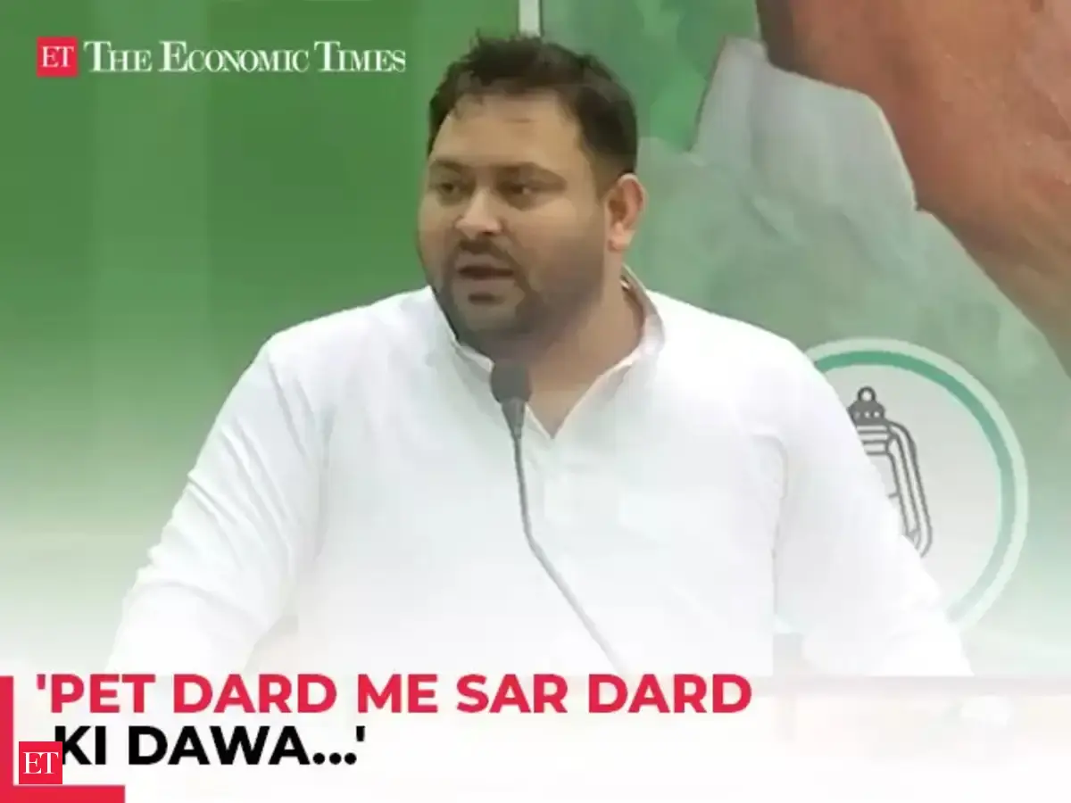 Tejashwi Yadav’s medical analogy for caste census goes viral 'Pet Dard ...
