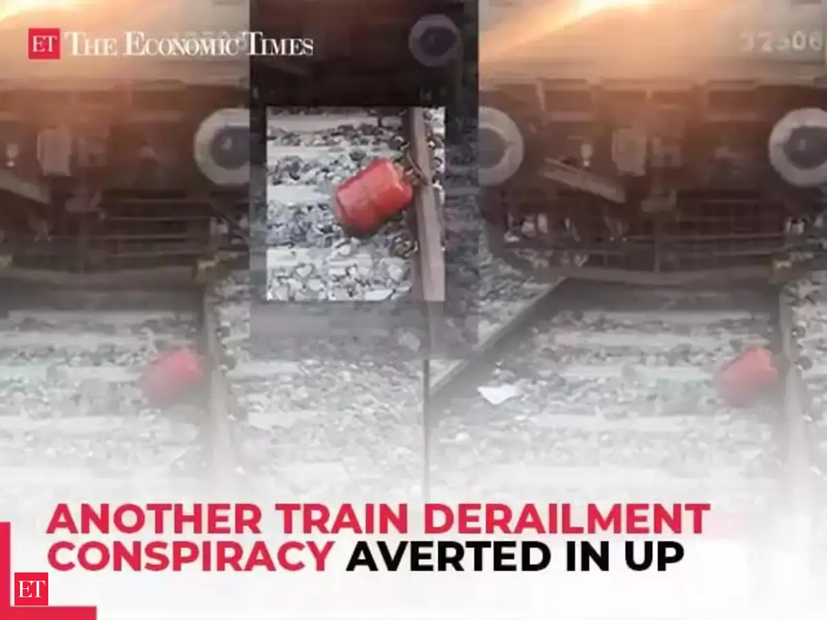 Train derailment mishap averted in Kanpur, LPG cylinder found on ...