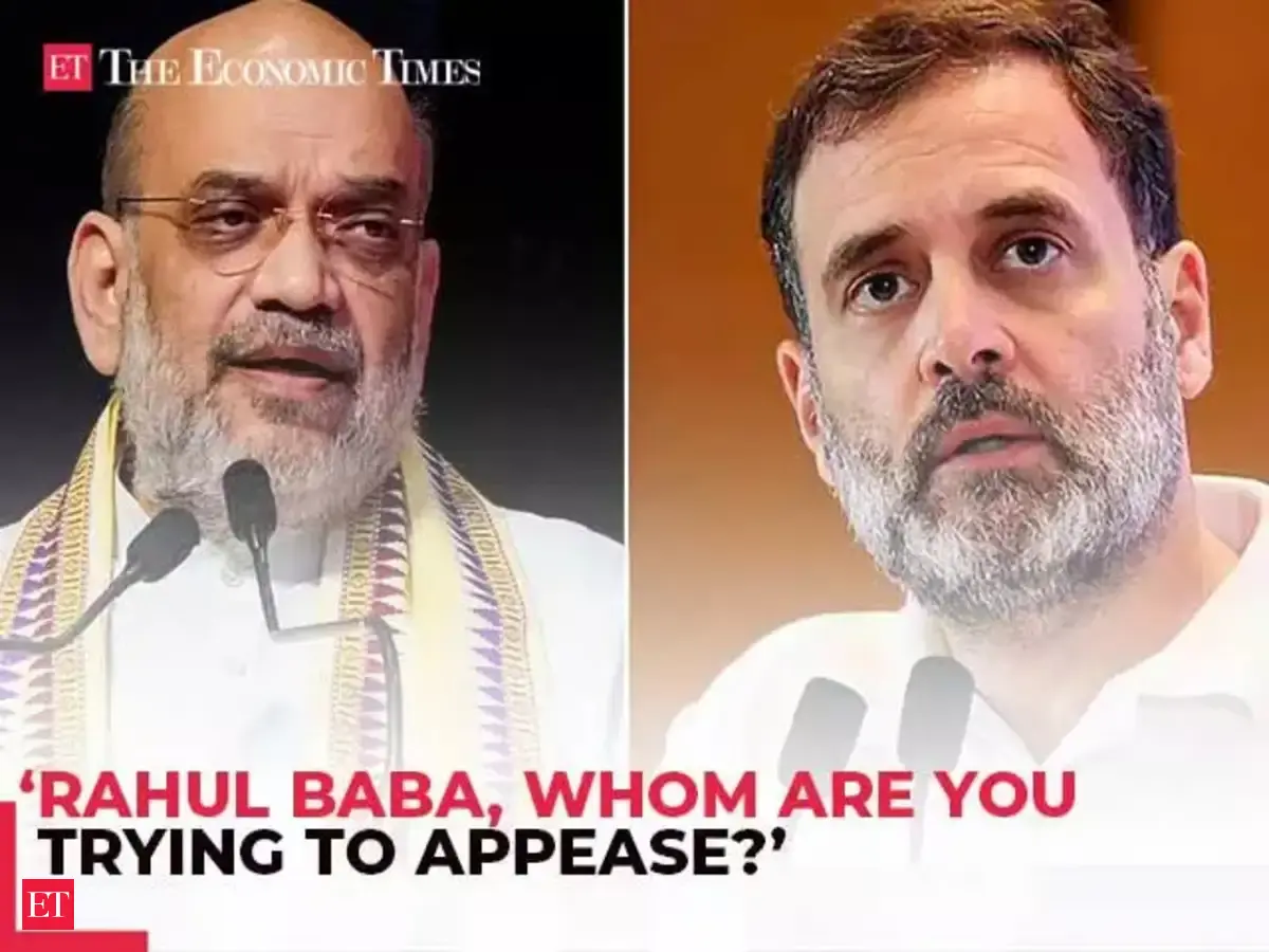‘Rahul Baba, whom are you trying to appease?’: Amit Shah slams Congress ...