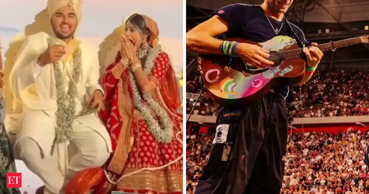 Couple gets surprise Coldplay tickets at wedding. Netizens quip they ...