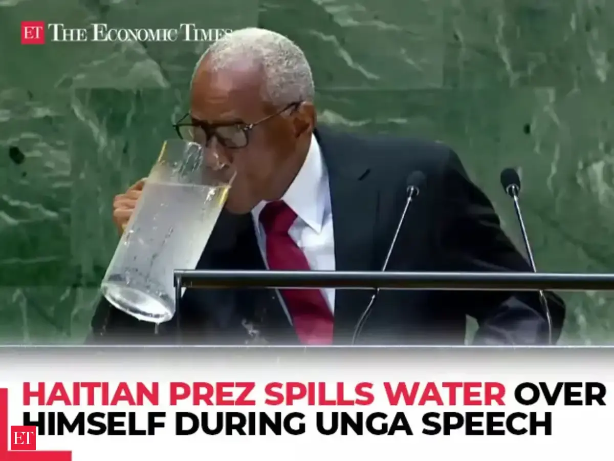 Haitian President Edgard Leblanc Fils' UN speech goes viral after water ...