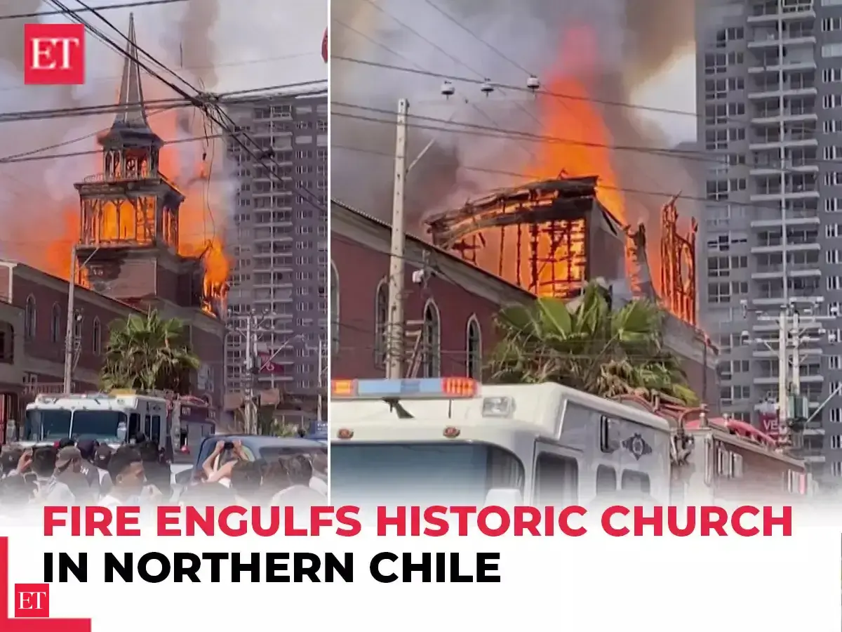 Historic church destroyed by raging fire in coastal Chile - The ...