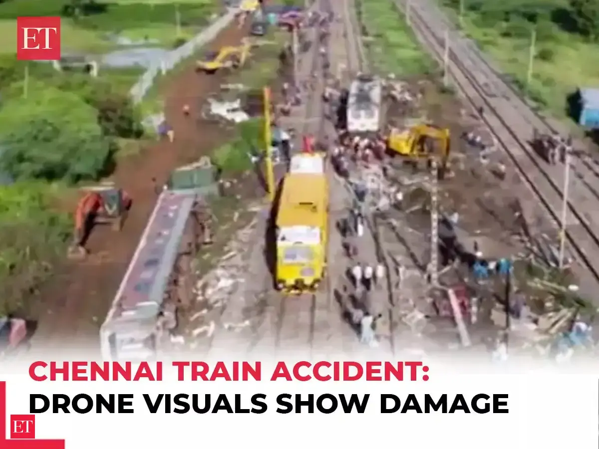 Mysuru-Darbhanga Express: Tamil Nadu train accident: Drone footage ...