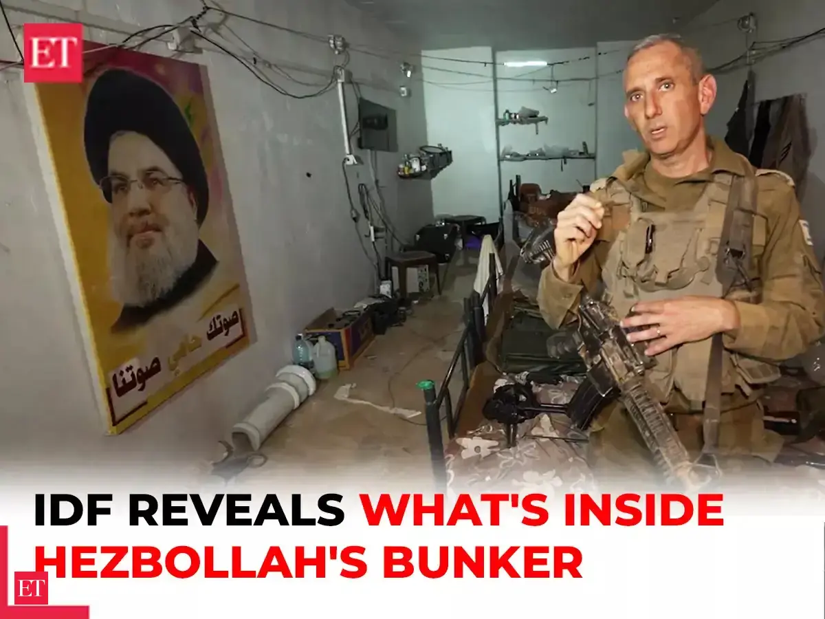On cam: Israeli military uncovers Hezbollah bunker stocked with weapons ...