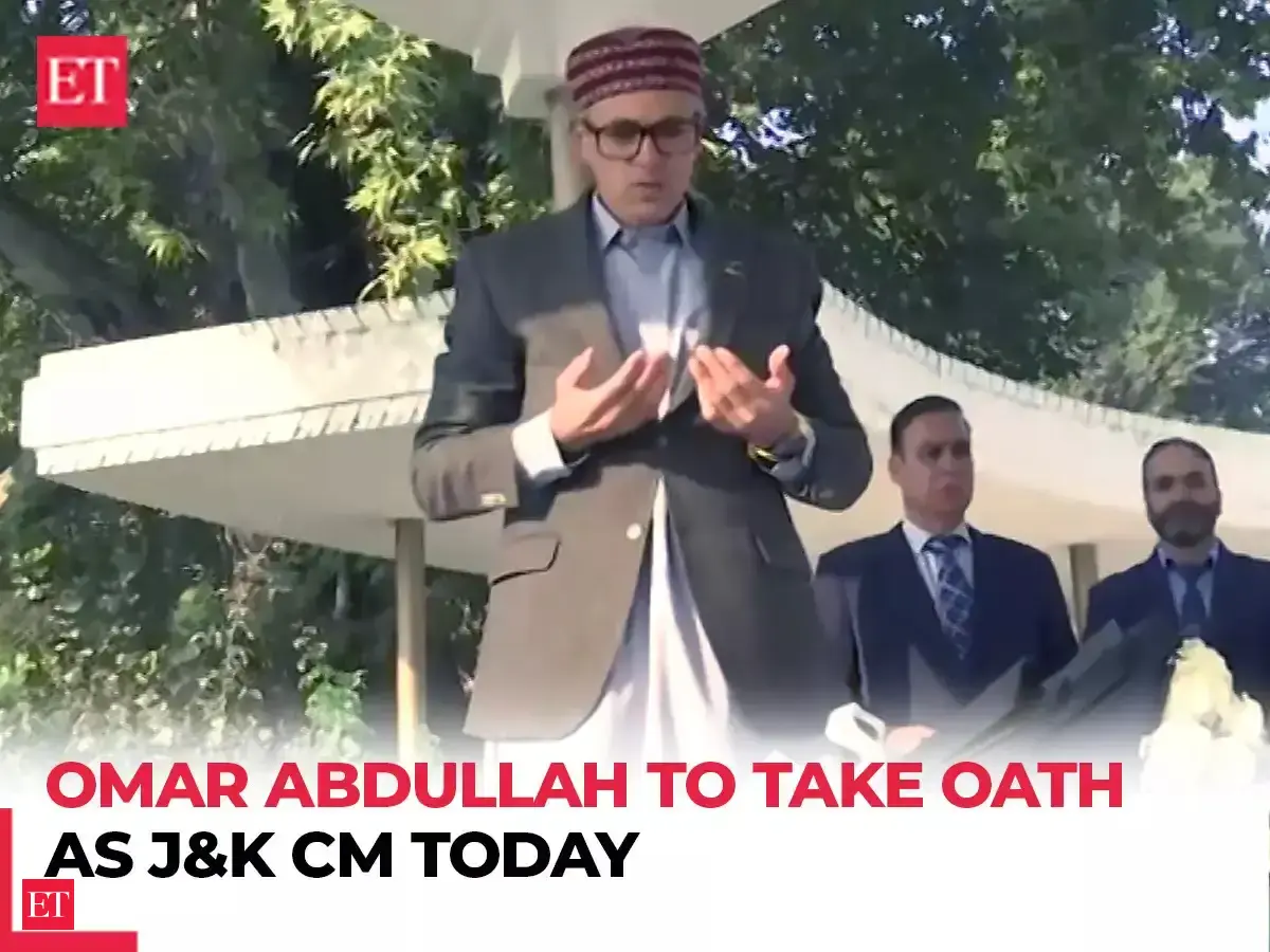 Omar Abdullah to take oath as J-K CM today; pays tribute to Sheikh ...