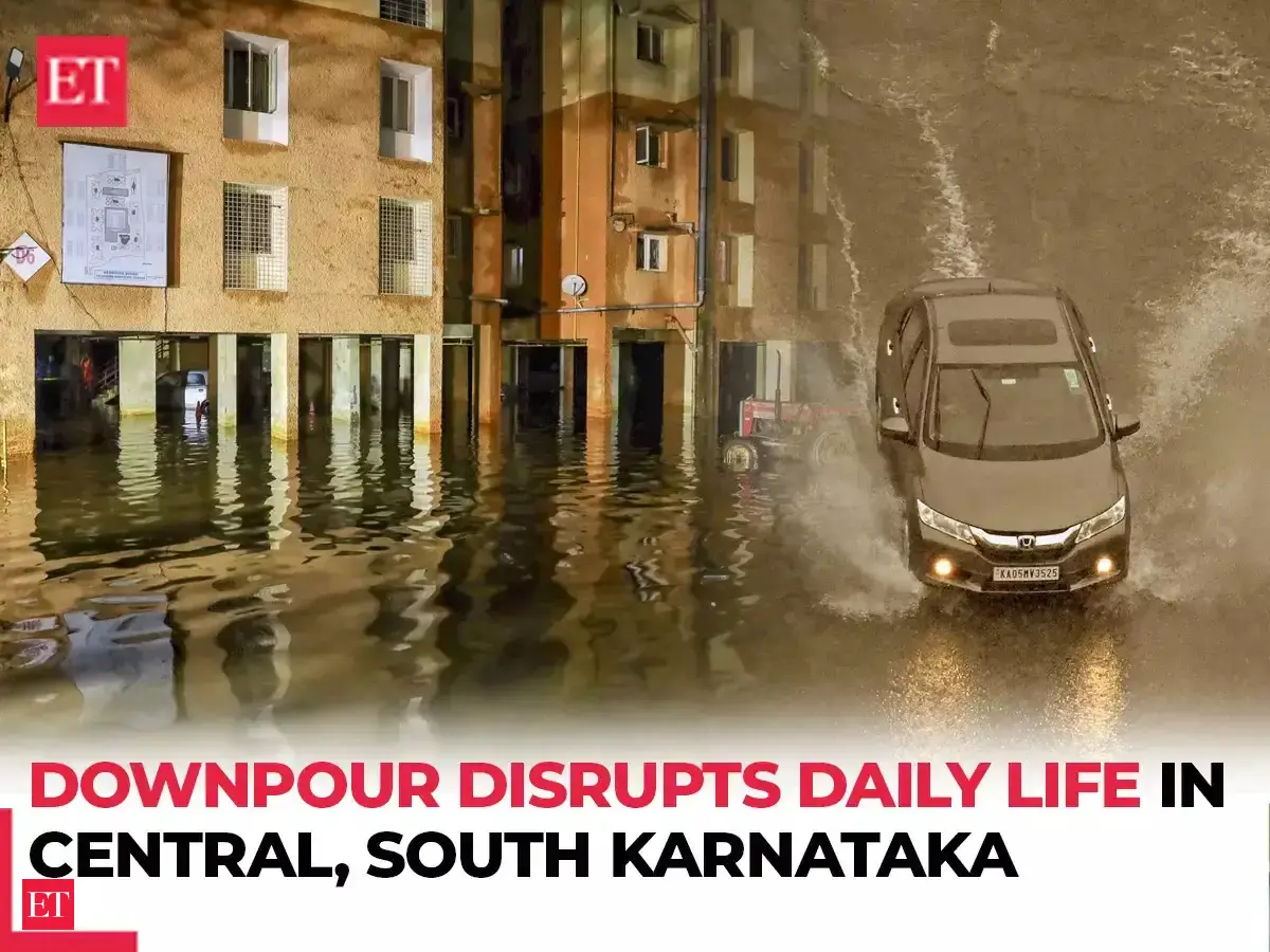 Karnataka floods: Incessant rain triggers waterlogging in parts of ...