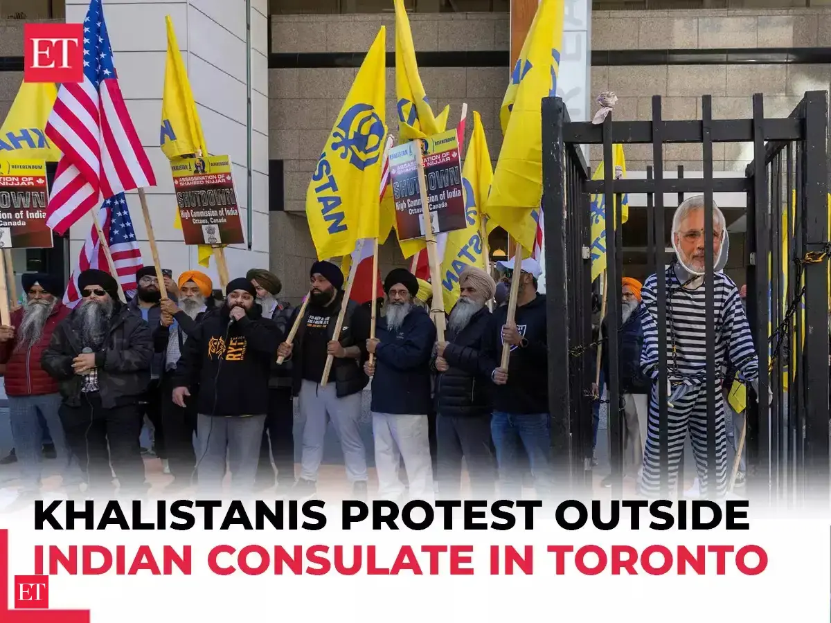 Khalistanis protest outside Indian consulate in Toronto, demand ...