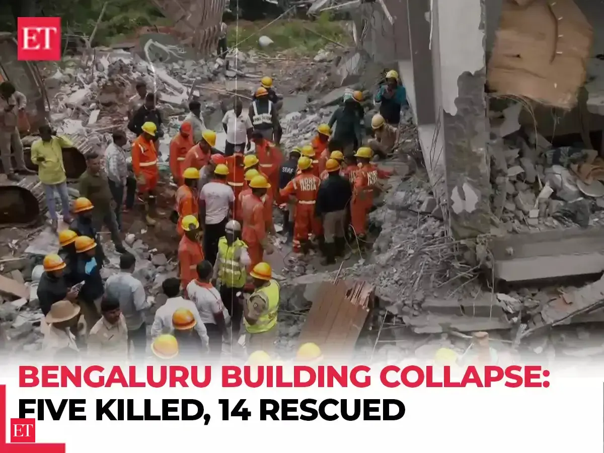 Bengaluru building collapse: Five killed, 14 saved; rescue ops underway ...