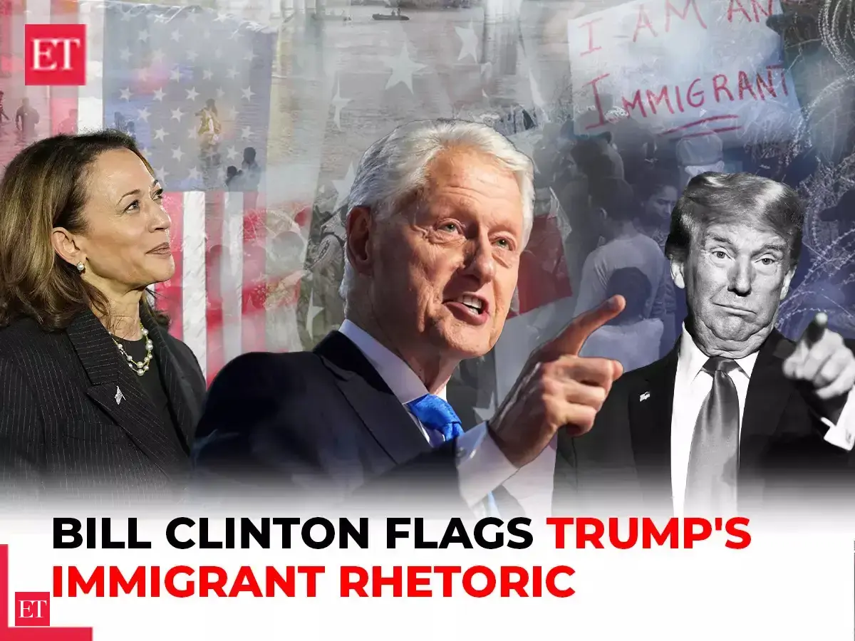 Bill Clinton jibe at Trump in Harris' rally: 'Laughing at immigrant ...