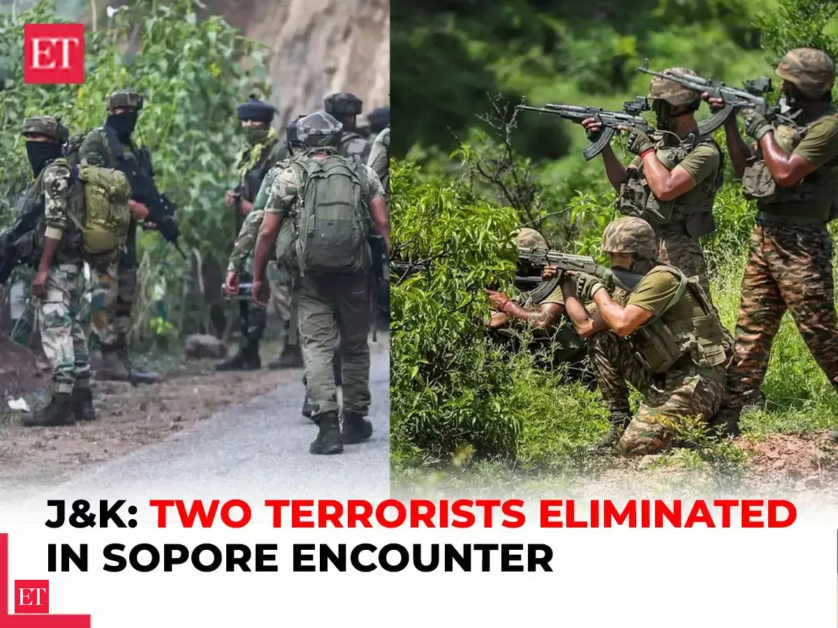 J&K: Two terrorists neutralised in Sopore encounter; huge quantity of ...