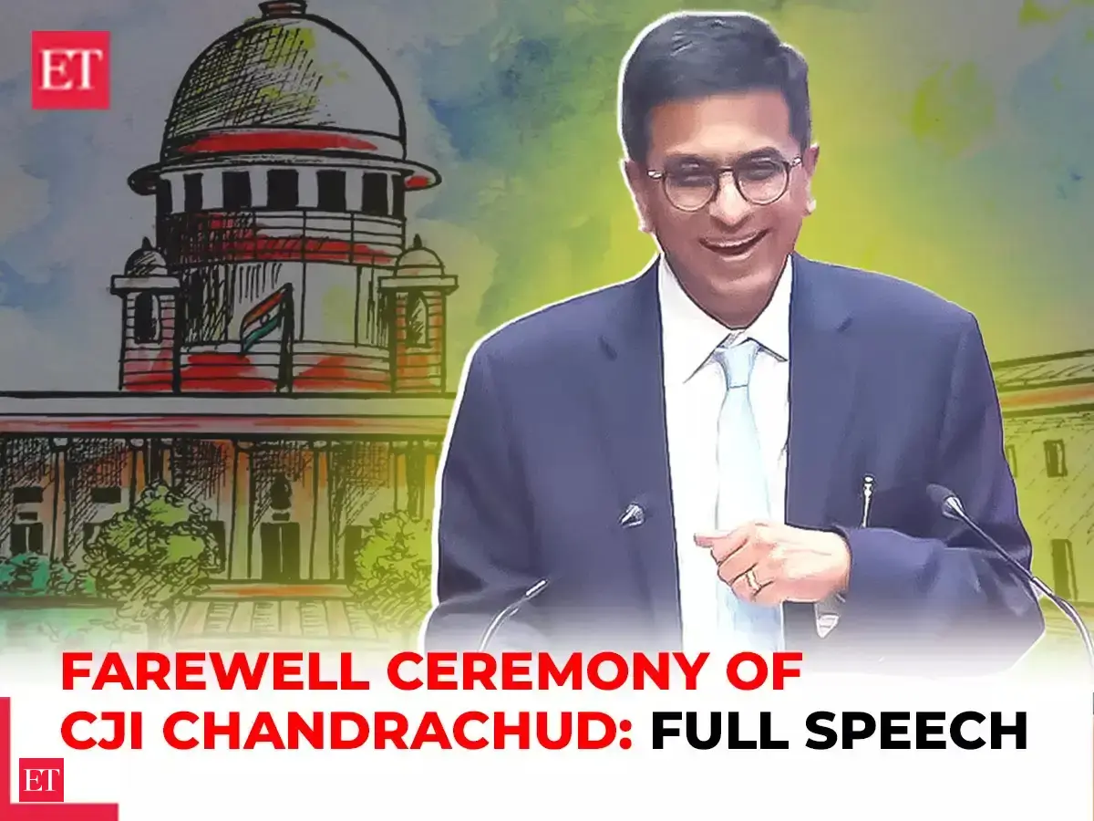 CJI DY Chandrachud's emotional speech on the farewell ceremony: '…yeh ...