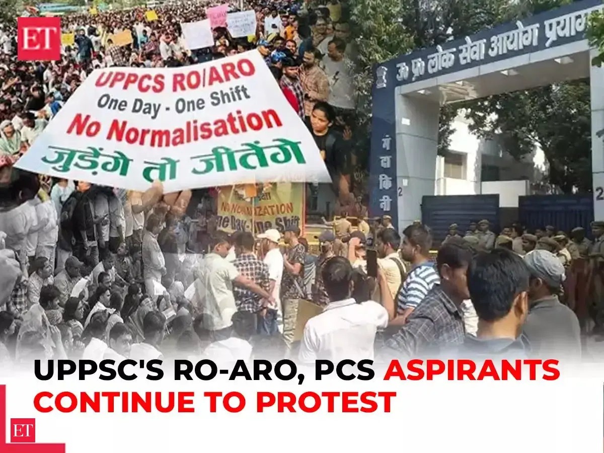 UPPSC's RO-ARO, PCS row: Aspirants continue to protest over exams ...